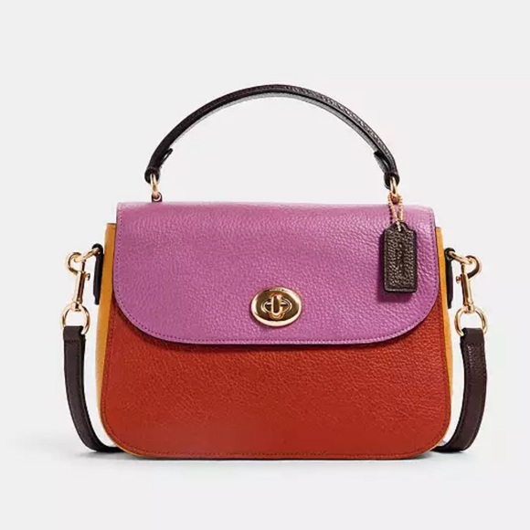 Coach | Bags | Coach Marlie Top Handle Satchel In Colorblock | Poshmark